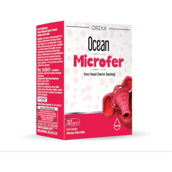 Orzax Ocean Microfer Demir Minerali İçeren Damla Takviye Fiyatı