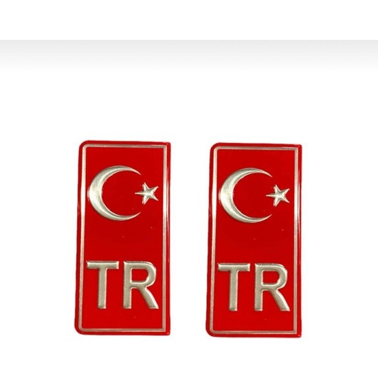 HLD Tr Plaka Yapışma Sticker Kabartmalı 2'li Fiyatı