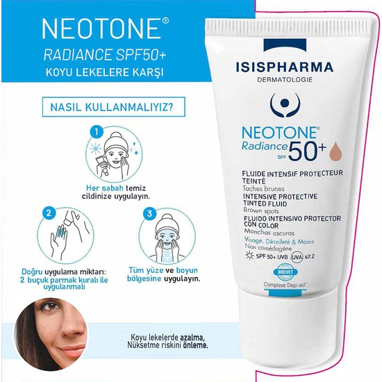 Isis Pharma Neotone Radiance SPF50+ Medium Tinted 30 ml Fiyatı