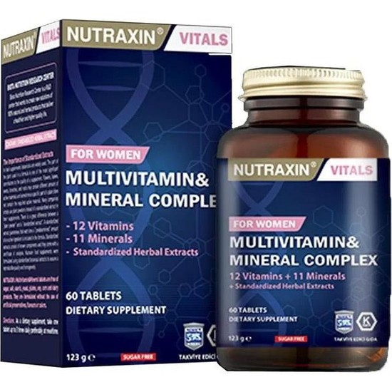 Nutraxin Womens Multi Vitamin Complex 60 Tablet Fiyatı