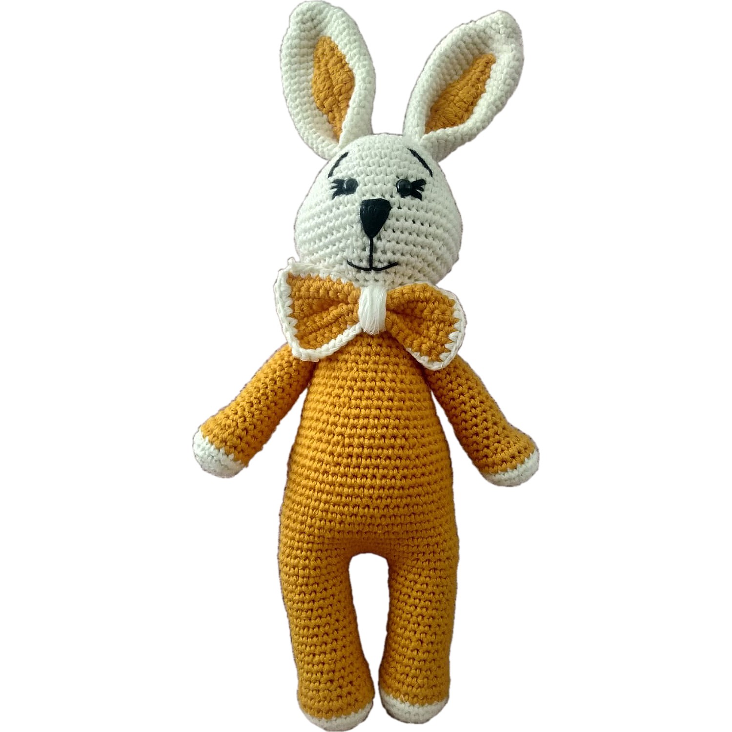 Amigurumi Papyonlu Tavşan Şuşu - Turuncu Fiyatı