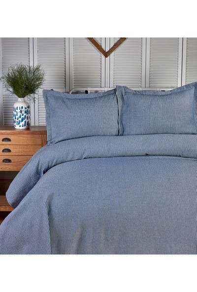Karaca Home Lexus İndigo Çift Kişilik Yatak Örtüsü Seti Karaca Home Lexus İndigo Çift Kişilik Yatak Örtüsü Seti
