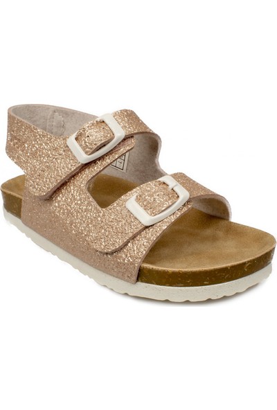 Vicco Last Metalik Kız Çocuk Pudra Sandalet