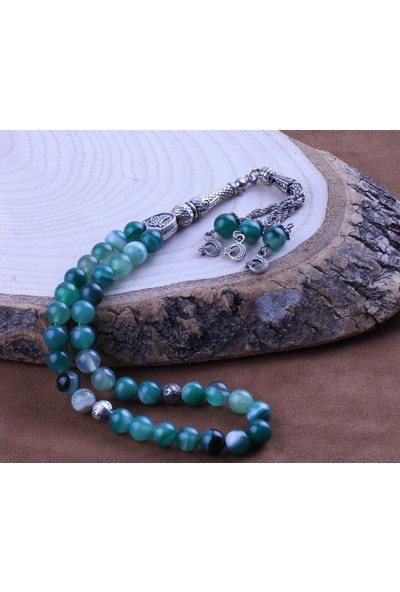 Burhan Sağlam Akik Taşı Küre Kesim Tespih