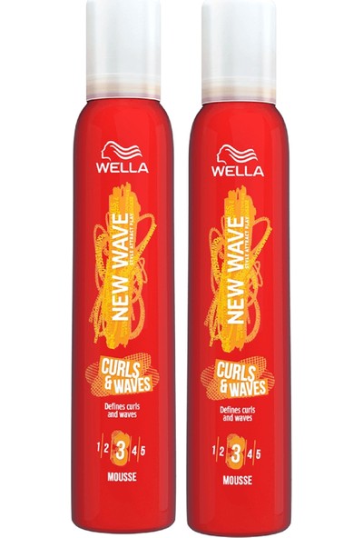 New Wave 2 Adet Isı Koruyuculu Bukle ve Dalgalı Köpük 200ml