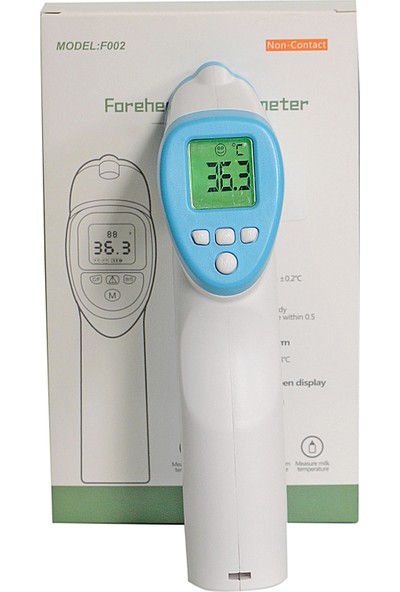 Xidian Medical Dijital Temassız Ateş Ölçer - Mavi