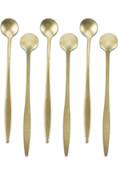 Mutfakfoni Mat Altın Çay Kaşığı 6 Kişilik