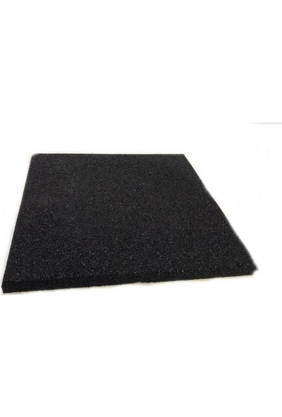 Badem Karo Kauçuk Zemin Kaplama Siyah Renk 40 x 40 cm 2 cm