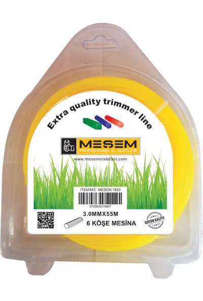 Meşem 6 Köşe Ot Misinası 3,5 mm