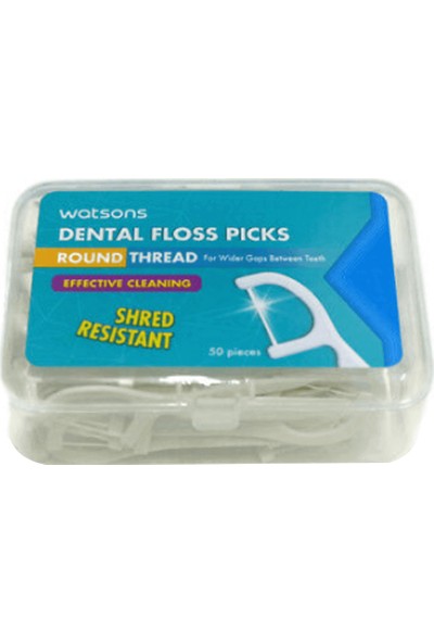 Watsons Diş İpli Kürdan/Yuvarlak İp 50Adet Watsons Diş İpli Kürdan/Yuvarlak İp 50Adet