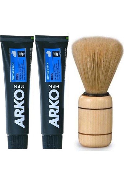 Arko Men Cool Tıraş Kremi 2'li + Tıraş Fırçası Seti 712663