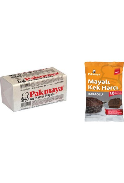 Pakmaya Yaşmaya 500 gr - Kakaolu Kek Harcı 230 gr