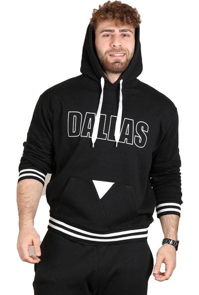Alexandergardı Dallas Kapşonlu Spor Sweatshirt, Siyah (E20-156604)