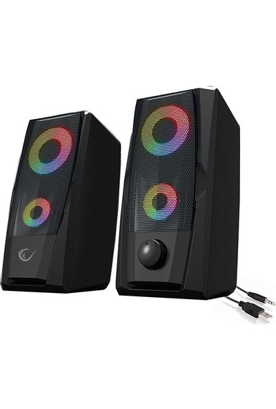 Rampage RMS-X9 2.0 RGB Işıklı Multimedia 5V 30dB Gaming Oyuncu Speaker Rampage RMS-X9 2.0 RGB Işıklı Multimedia 5V 30dB Gaming Oyuncu Speaker