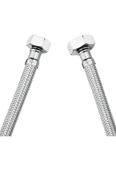 Asflexs Çelik Su 3/8 3/8 Bağlantı Flexi Klozet Hortumu Flex Asflexs Çelik Su 3/8 3/8 Bağlantı Flexi Klozet Hortumu Flex