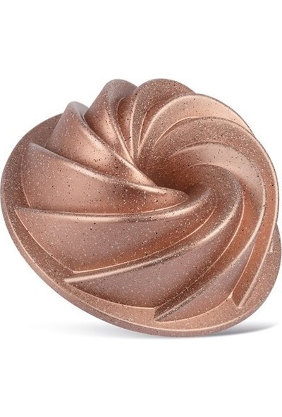 Nehir Nilüfer Döküm Granit Rüzgar Gülü Kek Kalıbı Rosegold 26 cm