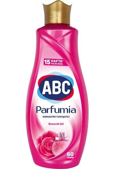 ABC Parfumia Konsantre Yumuşatıcı Romantik Gül 1440 ml ABC Parfumia Konsantre Yumuşatıcı Romantik Gül 1440 ml