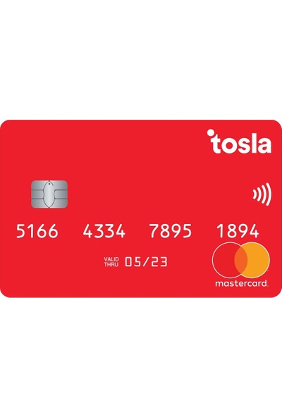 Tosla Ön Ödemeli Temassız Kart