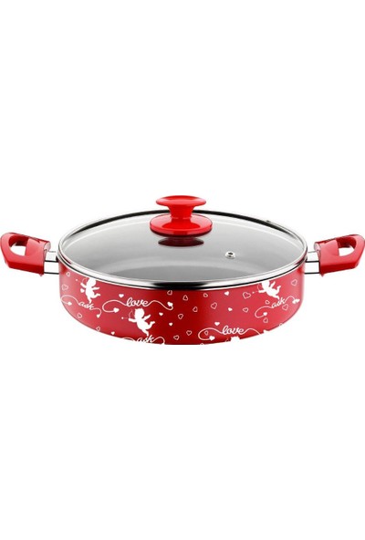 Papilla 26 cm Kalpli Desenli Karnıyarık Tencere