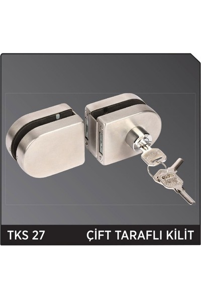 Camaks Teksan Çift Taraflı Cam Kapı Kilidi