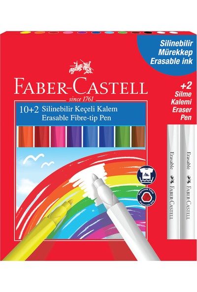 Faber-Castell Silinebilir Keçeli Kalem 12R Faber-Castell Silinebilir Keçeli Kalem 12R