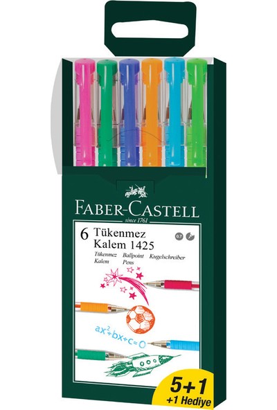 Faber-Castell 1425 Tükenmez Kalem 5+1