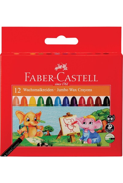 Faber-Castell Süper Yıkanabilir Mum Boya 12R