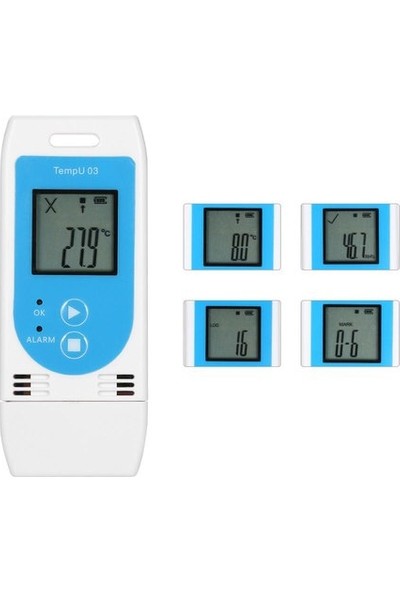 TempU 03 Otomatik Pdf Özellikli Sıcaklık Nem Kayıt Cihazı