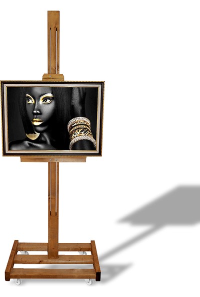 Çanakcı Ahşap Tekerlekli Sergi Şövale 215 Cm Çanakcı Ahşap Tekerlekli Sergi Şövale 215 Cm