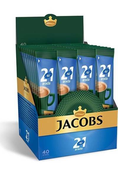 Jacobs 2si 1 Arada Hazır Kahve 14 gr x 40'lı Jacobs 2si 1 Arada Hazır Kahve 14 gr x 40'lı