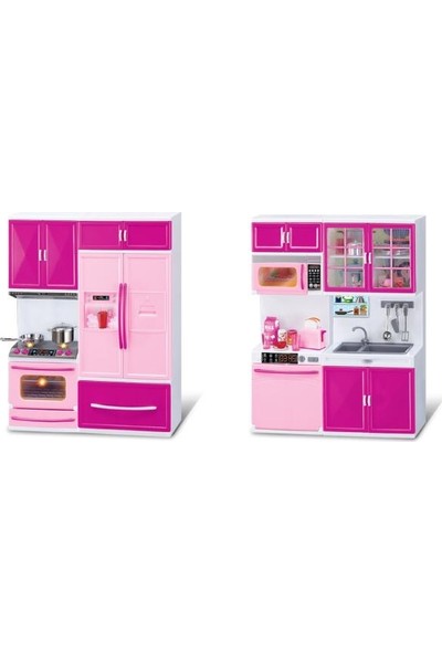 Kayyum Oyuncak 2'li Modern Mutfak Seti Işıklı ve Sesli Kayyum Oyuncak 2'li Modern Mutfak Seti Işıklı ve Sesli