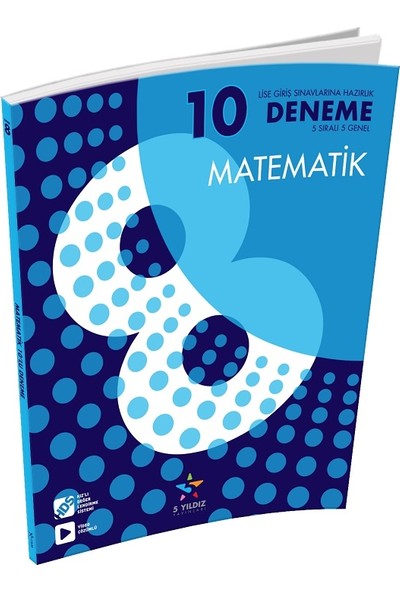 5 Yıldız Yayınları 8. Sınıf Matematik 10'lu Deneme