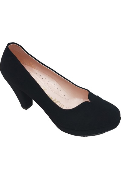 Zarif 500P 10MM Süet Platform Topuklu Kadın Ayakkabı