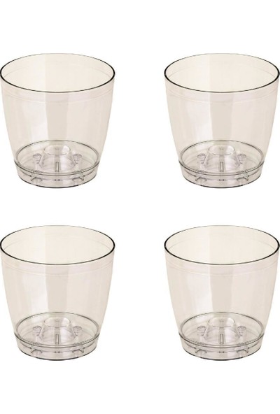 Holiday Düz Orkide Saksı 1.5 lt 4'lü