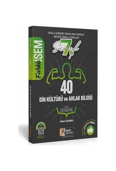 Farklı İsem 7. Sınıf Din Kültürü 40 Deneme Farklı İsem 7. Sınıf Din Kültürü 40 Deneme