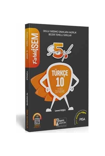 Farklı İsem 5. Sınıf Türkçe 10 Deneme