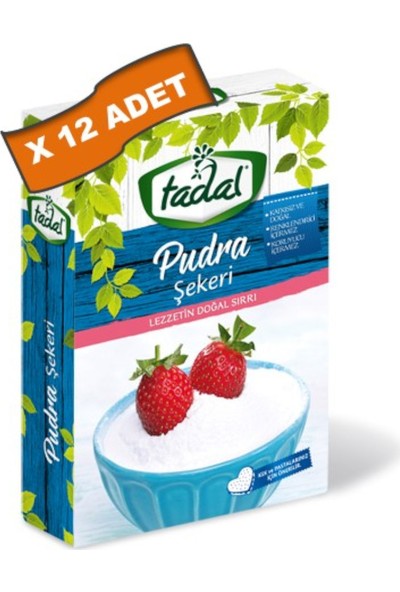 Tadal Pudra Şekeri 150 gr 12'li Tadal Pudra Şekeri 150 gr 12'li