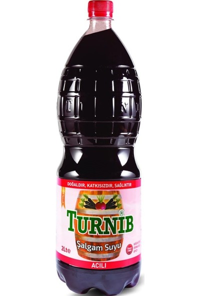 Turnib Şalgam Suyu Acılı Katkısız 2 Lt