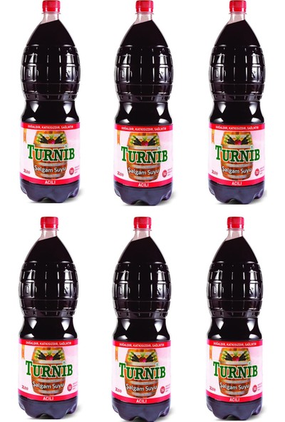 Turnib Şalgam Suyu Acılı Katkısız 2 Lt x 6 Turnib Şalgam Suyu Acılı Katkısız 2 Lt x 6