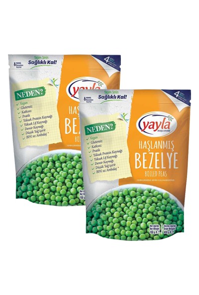 Yayla Haşlanmış Bezelye 700 gr x 2 Adet