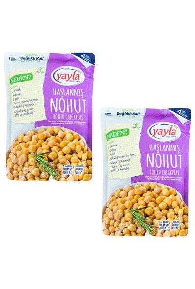 Yayla Haşlanmış Nohut 700 gr x 2 Adet