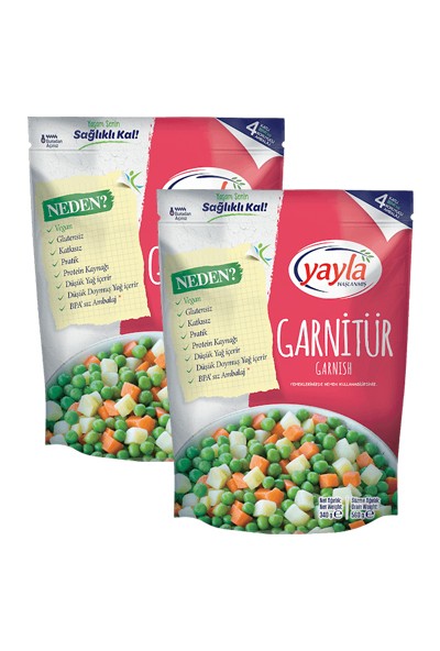 Yayla Haşlanmış Garnitür 560 gr x 2 Adet Yayla Haşlanmış Garnitür 560 gr x 2 Adet