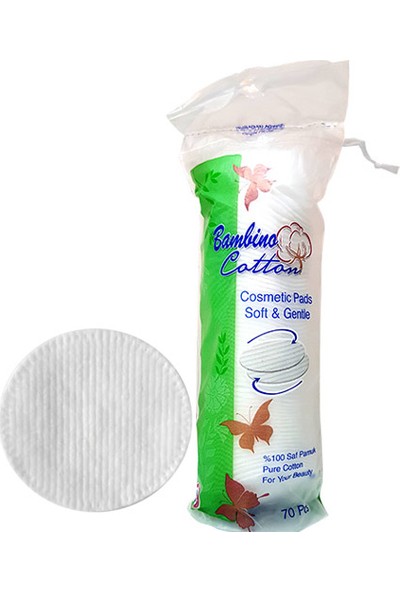 Bambino Cotton Makyaj Disk Makyaj Pamuğu 70'li Bambino Cotton Makyaj Disk Makyaj Pamuğu 70'li