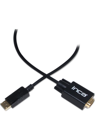 Inca Idpv-01 Displayport To VGA Kablo - 1.8m Inca Idpv-01 Displayport To VGA Kablo - 1.8m