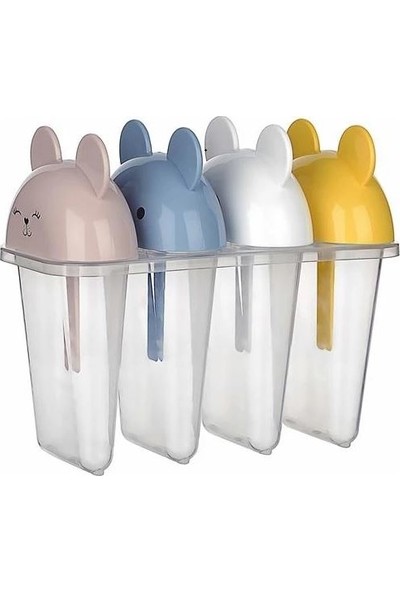 Titiz Figürlü 4'lü Meybuz Dondurma Kalıbı