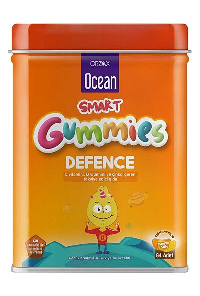Ocean Smart Gummies Defence 64 Adet Çiğnenebilir Jel Ocean Smart Gummies Defence 64 Adet Çiğnenebilir Jel