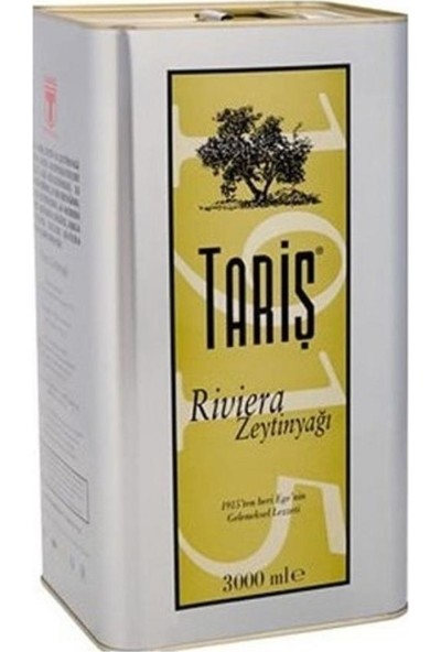 Tariş Riviera Zeytinyağı Teneke 3 Lt Tariş Riviera Zeytinyağı Teneke 3 Lt