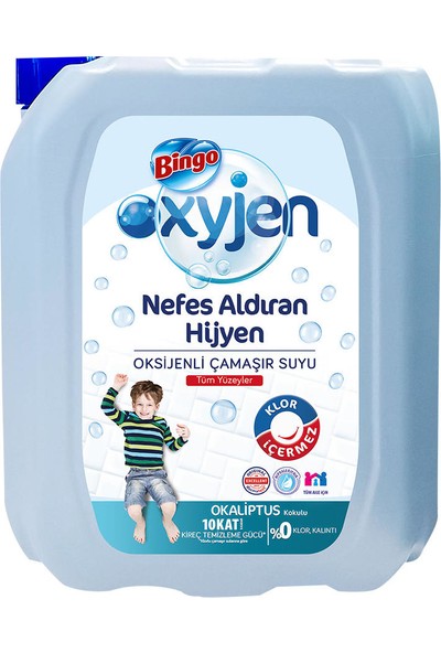 Bingo Oksijen Nefes Aldıran Hijyen Okaliptüs 3240 ml Bingo Oksijen Nefes Aldıran Hijyen Okaliptüs 3240 ml