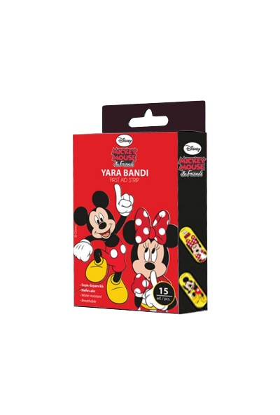 Disnep Mickey Mouse Yara Bandı 15'li Disnep Mickey Mouse Yara Bandı 15'li