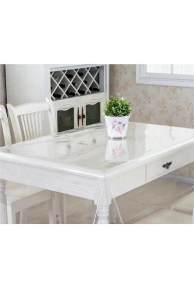 Emr Şeffaf Pvc Ince Masa Örtüsü 0,18 mm 100x140 cm